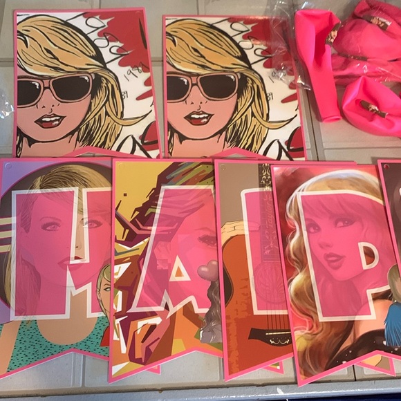 Other | Birthday Package Taylor Swift Girls Party Banner Balloons ...